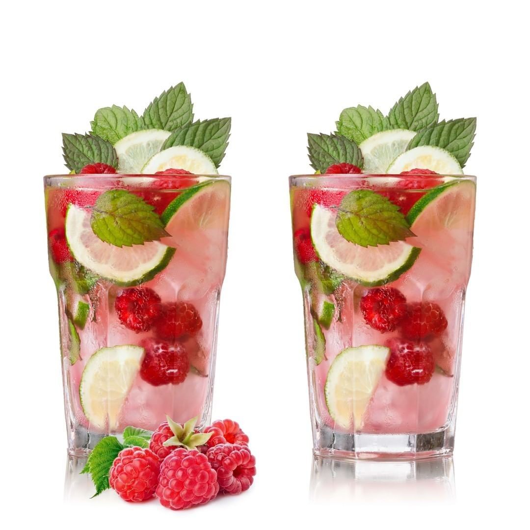 Raspberry Mojito cocktail